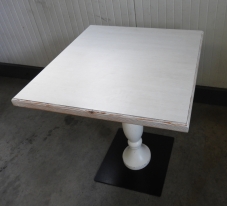 Tavolino in legno bianco 80 x 80